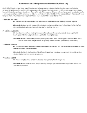 Exam 1 Concept Guide - ATI1 - Studocu