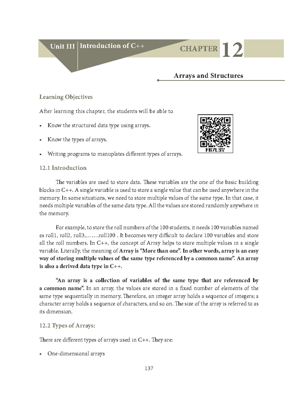 Chapter 12 Learning Objectives After Learning This Chapter The