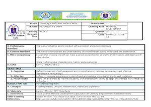 ELS Q1 Module-1 - Module in science. - Earth and Life Science Structure ...