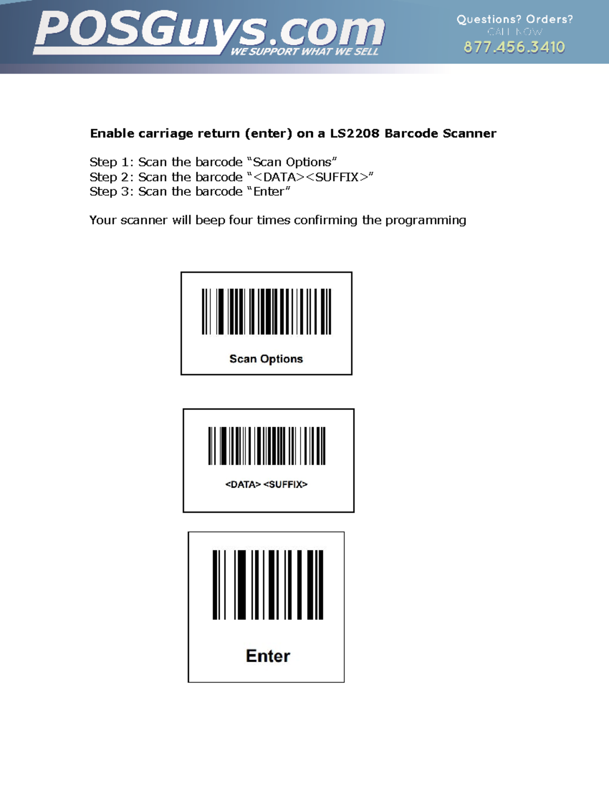 Enter sufijo lector - tics, informatica - Enable carriage return (enter ...