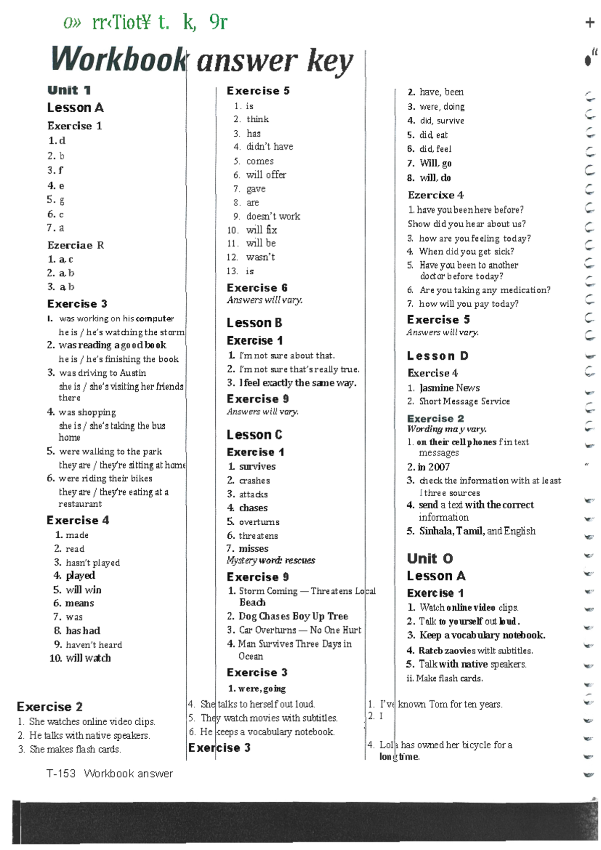 523625121 Four Corners 4 Workbook Answerpdf - T-153 Workbook answer key ...