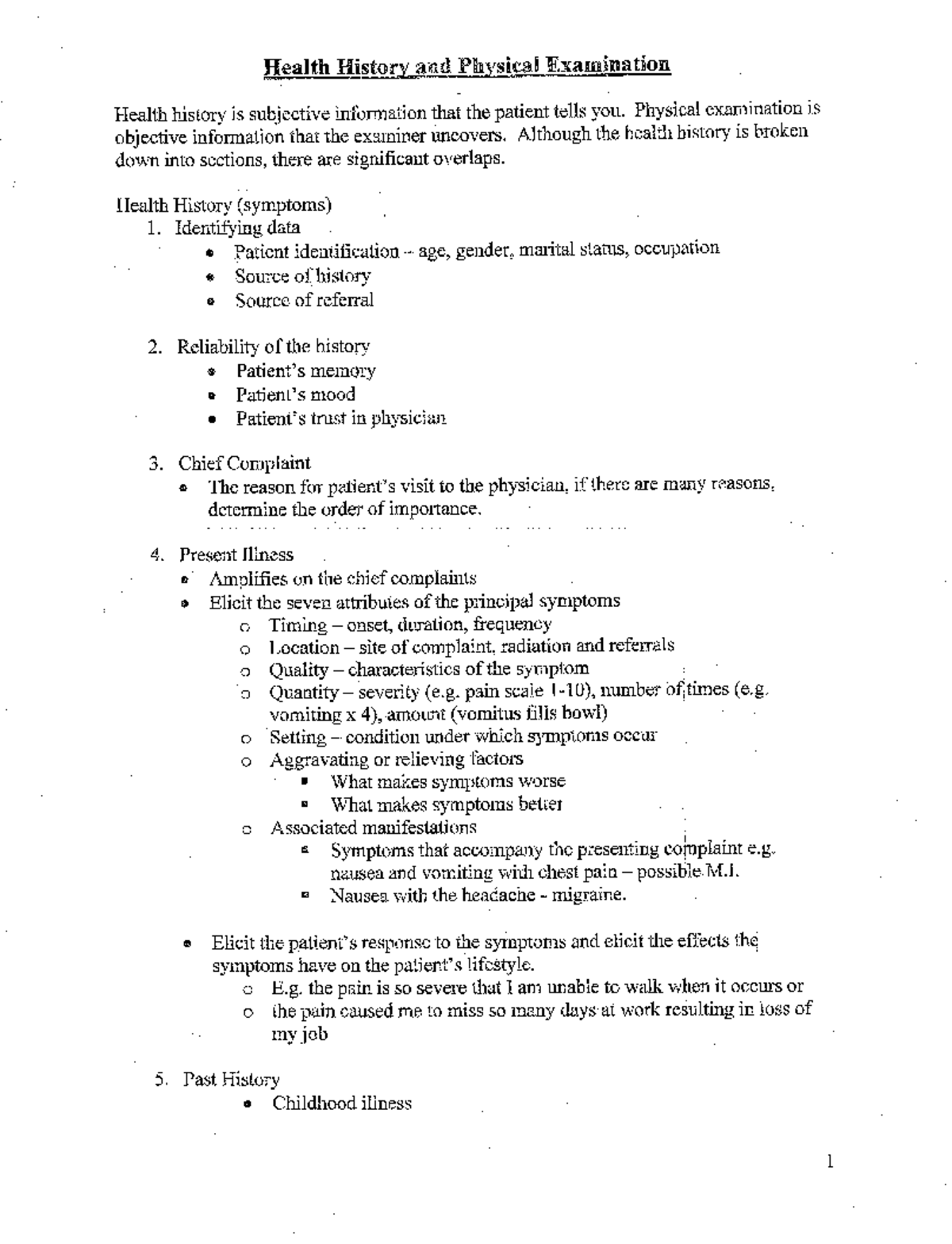 Soap notes documentation - NR-325 - Chamberlain University - Studocu
