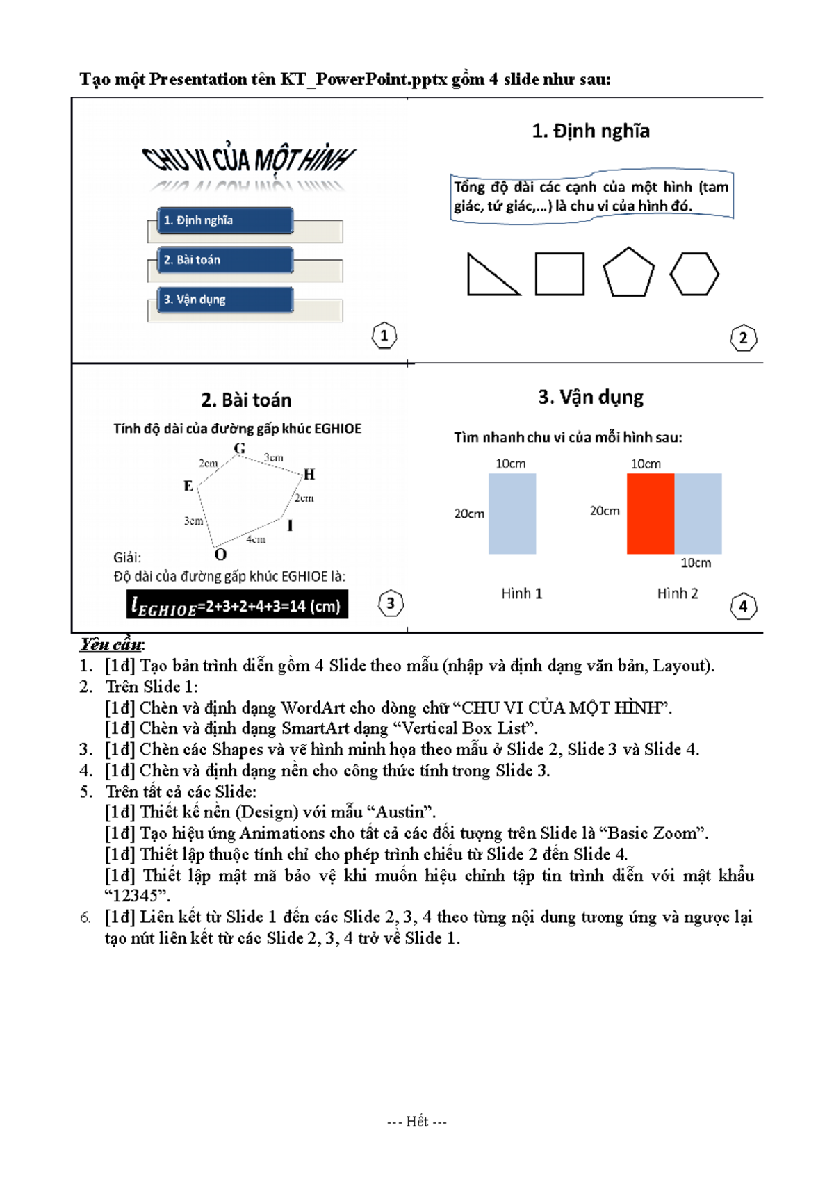 Bai tap powerpoint 11 - Bài tập Power point - Tạo một Presentation tên ...