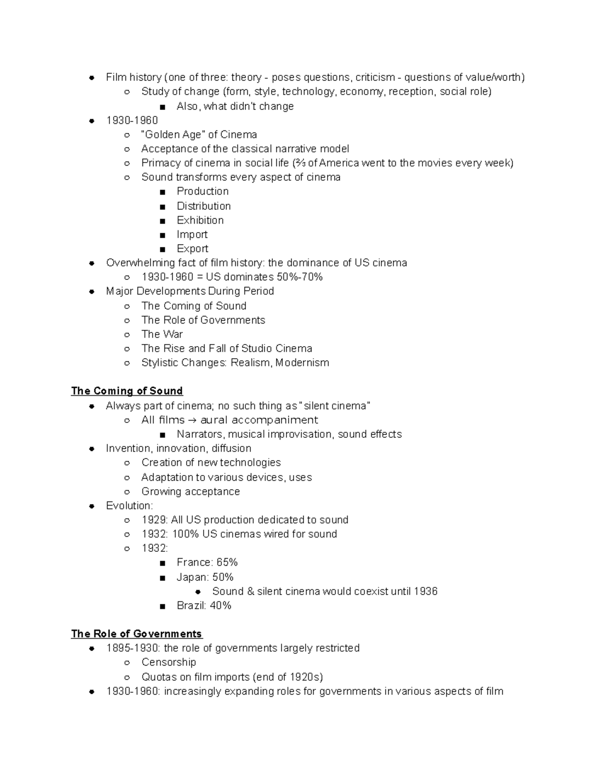 9 5 - Lecture notes 1 - Film history (one of three: theory - poses ...