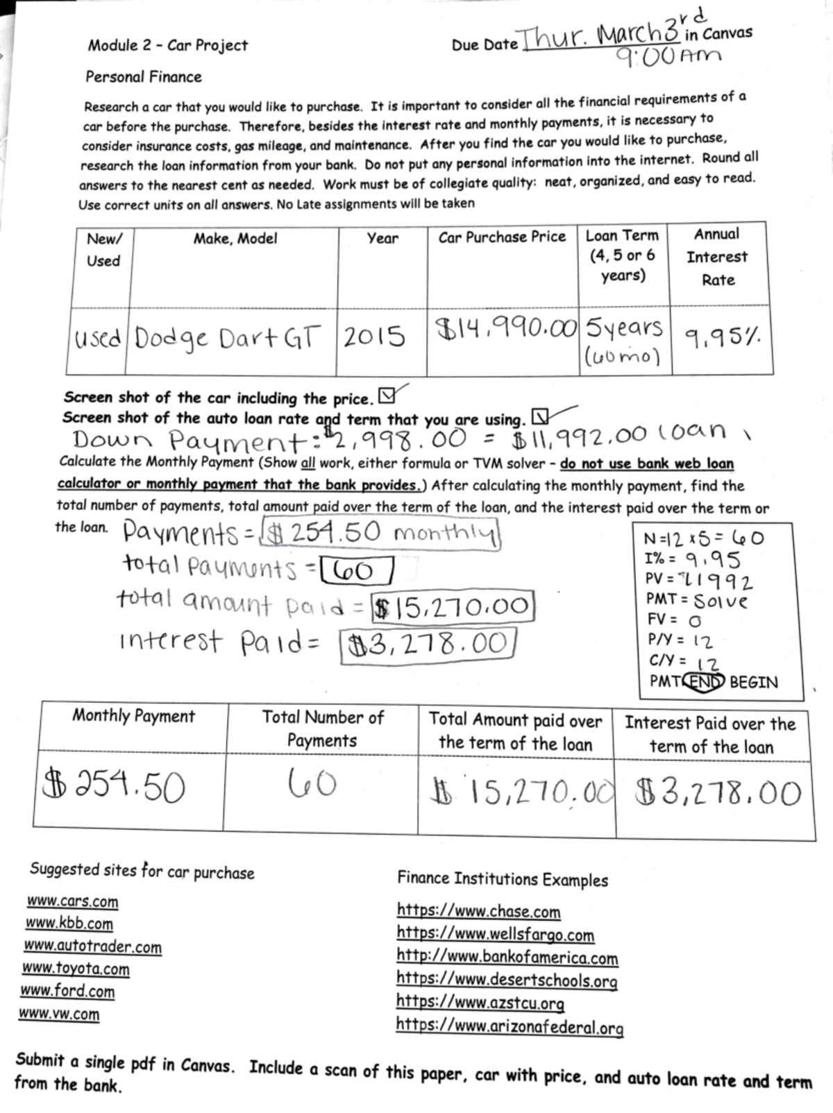 Car Project Notes - ####### Module 2 - Car Project ####### Personal ...
