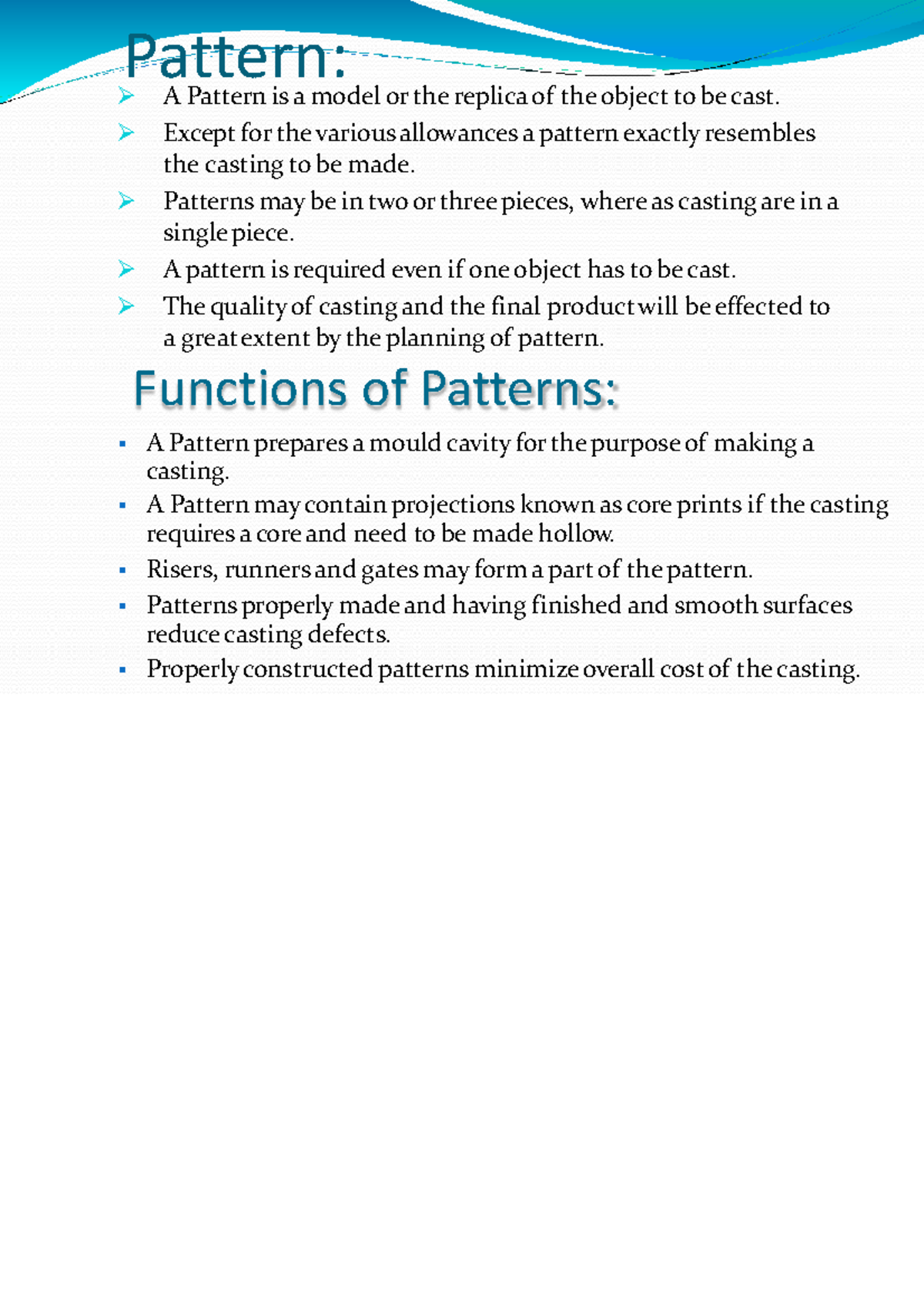 MP17 - Notes - Pattern: A Pattern is a model or the replica of the ...