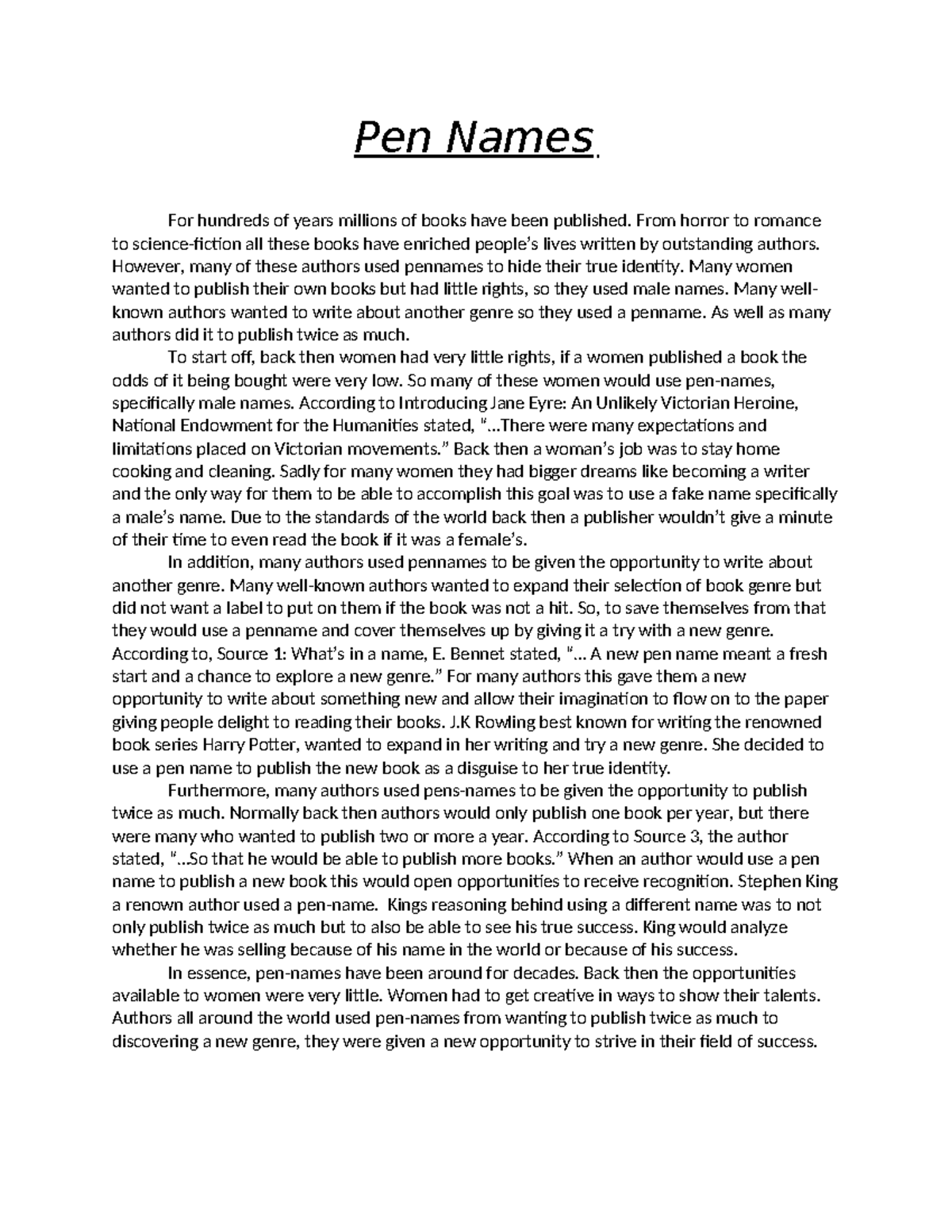 Pen Names - How to right analytical essays - Pen Names For hundreds of ...