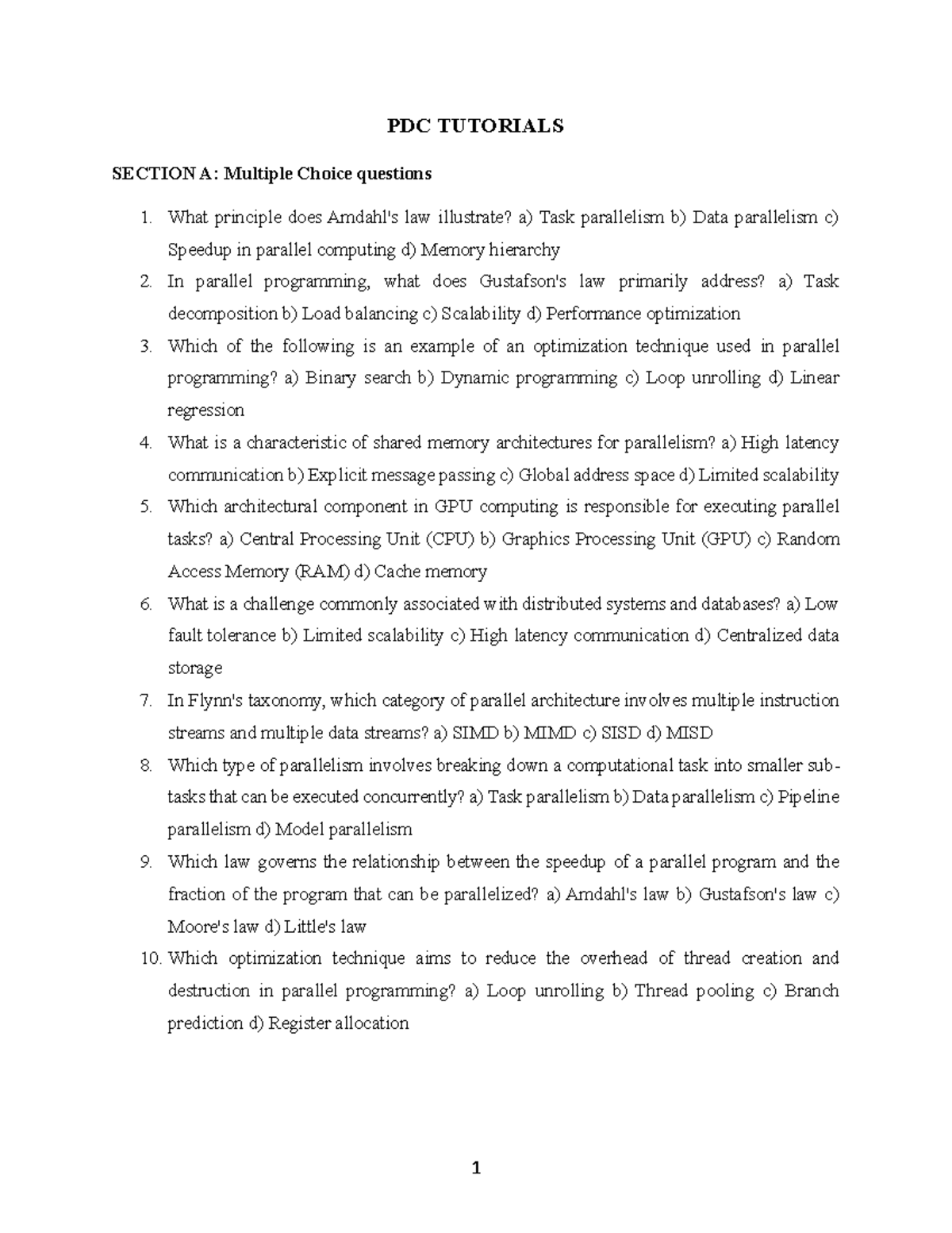 PDC Tutorials - Tutorial work for Parallel and Distributed Computing ...