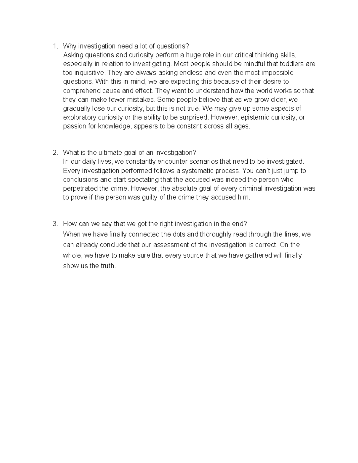 Untitled document - AMNXZ XZMSUIEJDMZKMAL - Why investigation need a ...