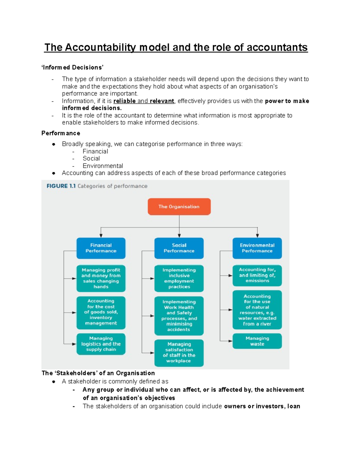 Week 1 Lecture #2 - Accountability model and the role of accountants ...