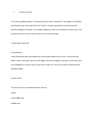 1-2 Database Activity - MIS 300 Introduction to Databases Quiz Overview In this activity, you ...