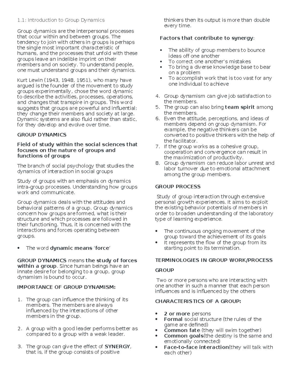 P119 Module 1 - Copy - Group Dynamics - 1: Introduction to Group ...