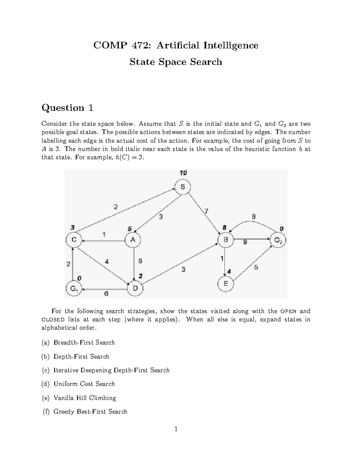 COMP 472 Labs Fall 2022-informed-search - COMP 472: Artificial ...