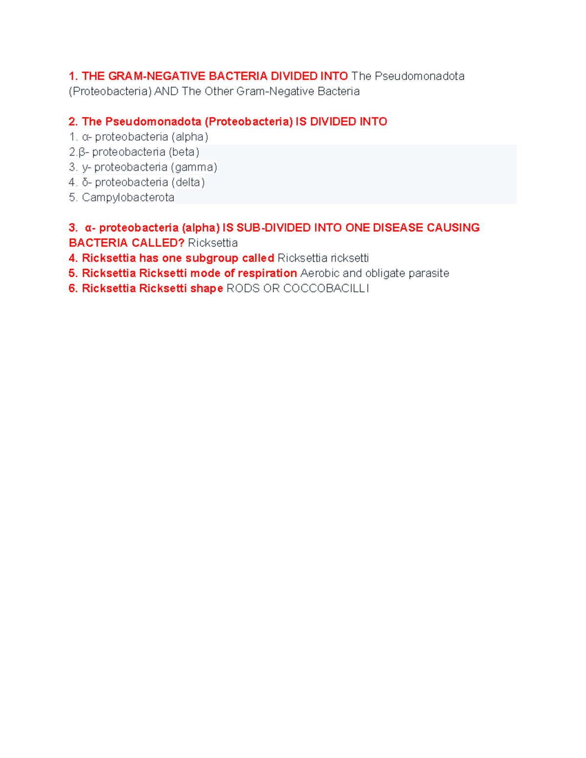 Untitled document - BASED ON ALPHA PROTEOBACTERIA - THE GRAM-NEGATIVE ...