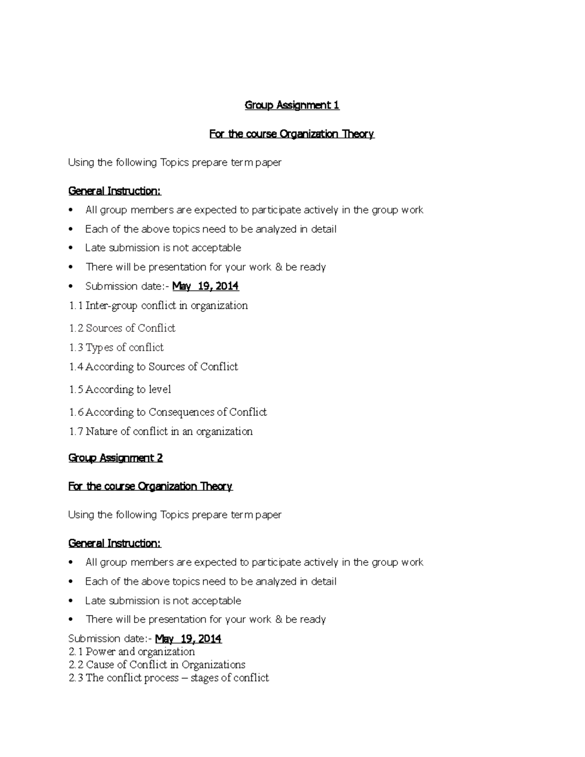 OT Assignement for second year students New - Group Assignment 1 For ...