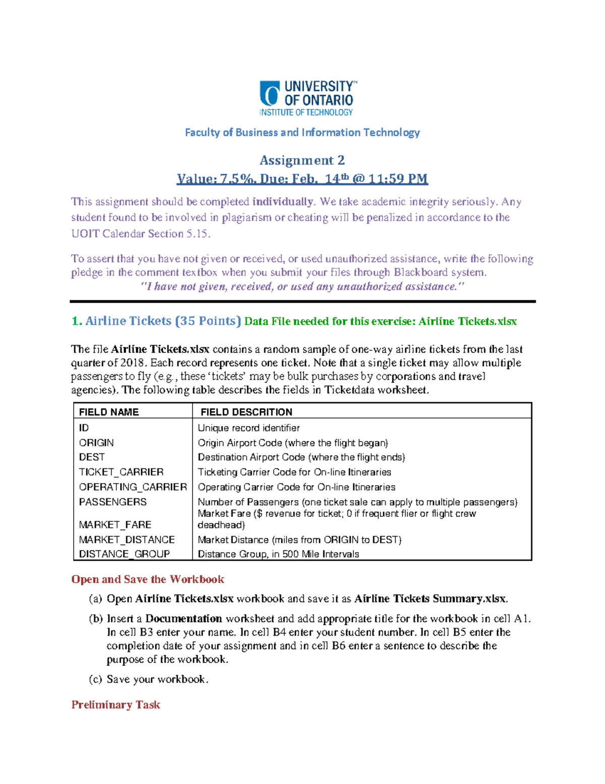 Rubric Assignment 2 - Warning: TT: undefined function: 32 Faculty of Business and Information ...