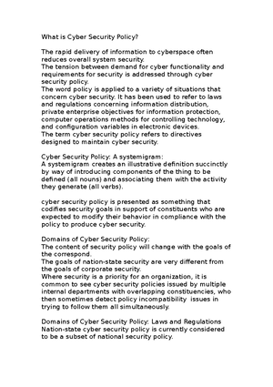 Cs3 - basic terminologies in cyber security matrices - Basic ...