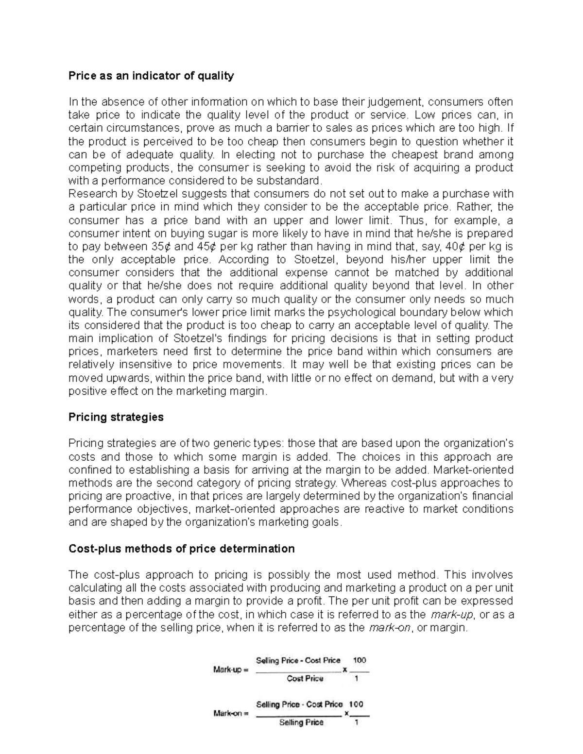 Price As An Indicator Of Quality - Price as an indicator of quality In ...