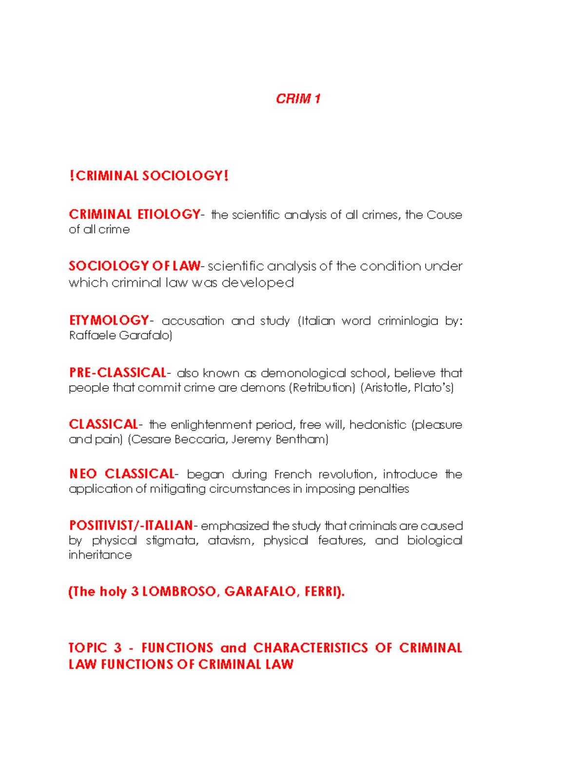 Criminology-4 - STUDY GUIDE - Criminal law - Studocu