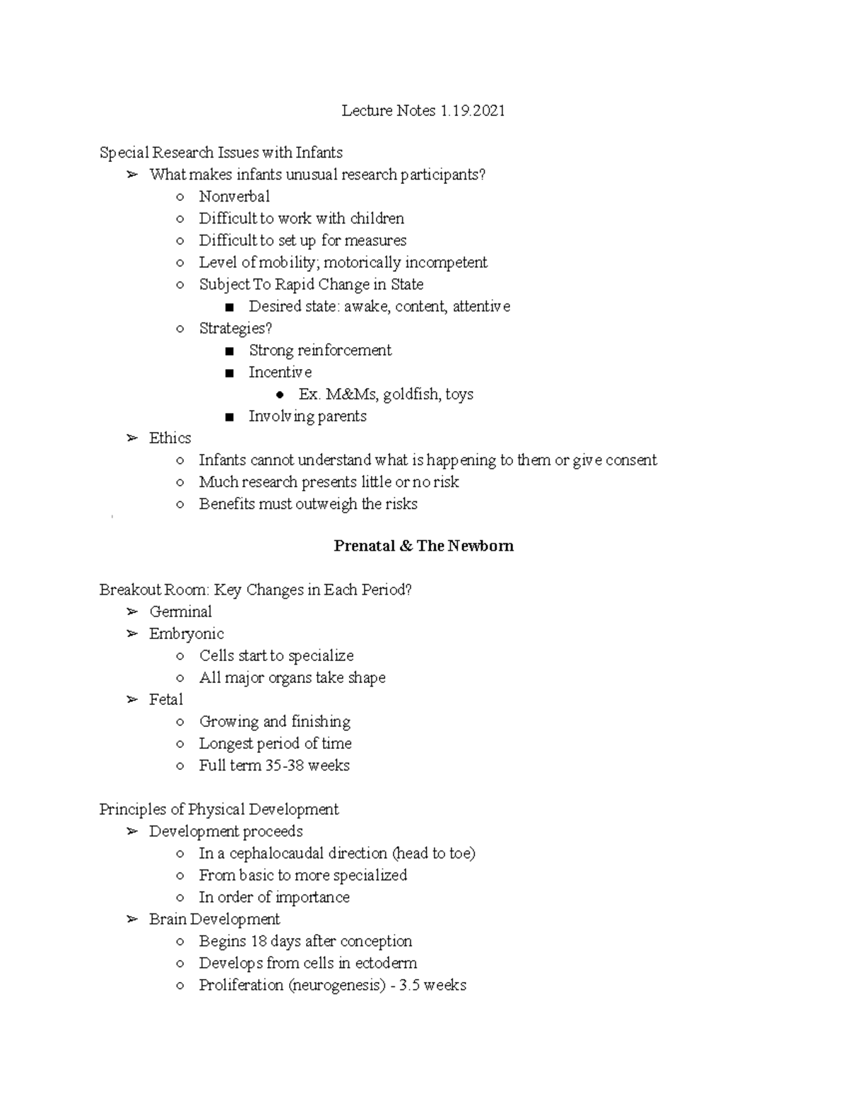 1 - lecture notes - Lecture Notes 1. Special Research Issues with ...