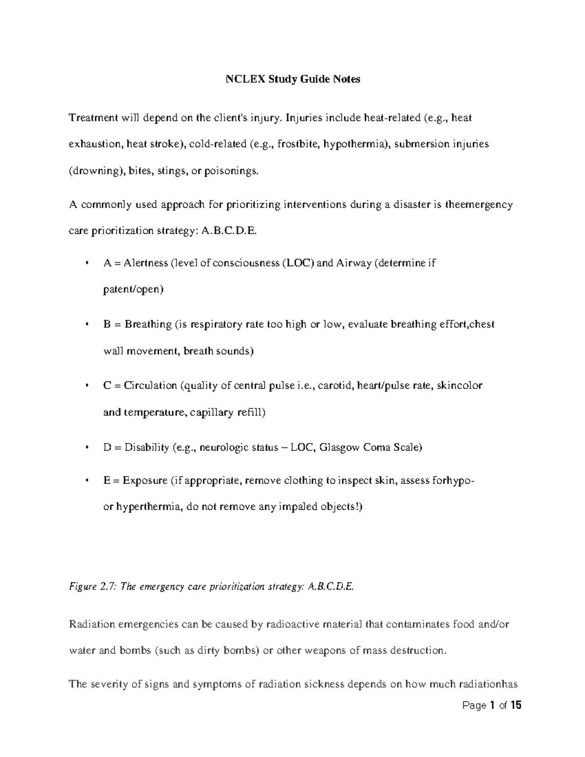 Nclex Study Guide Notes - NCLEX Study Guide Notes Treatment will depend ...