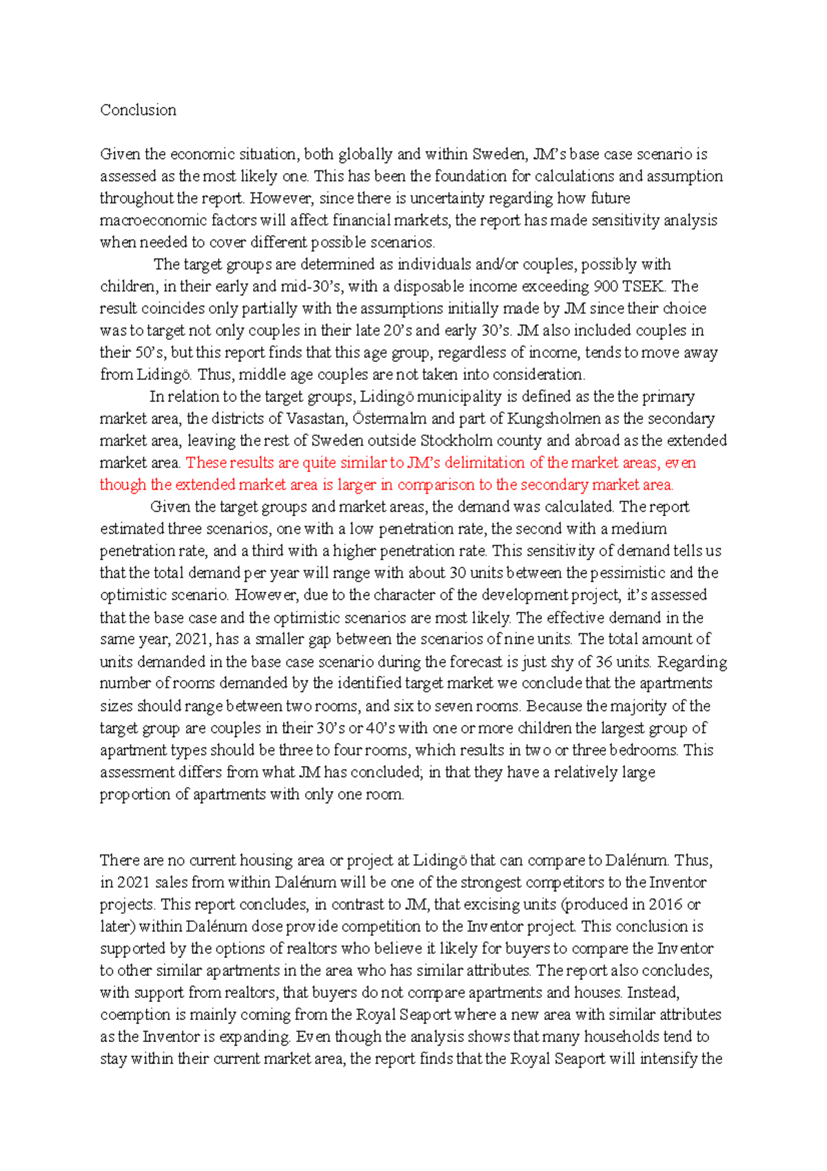 Conclusion - Conclusion Given the economic situation, both globally and ...