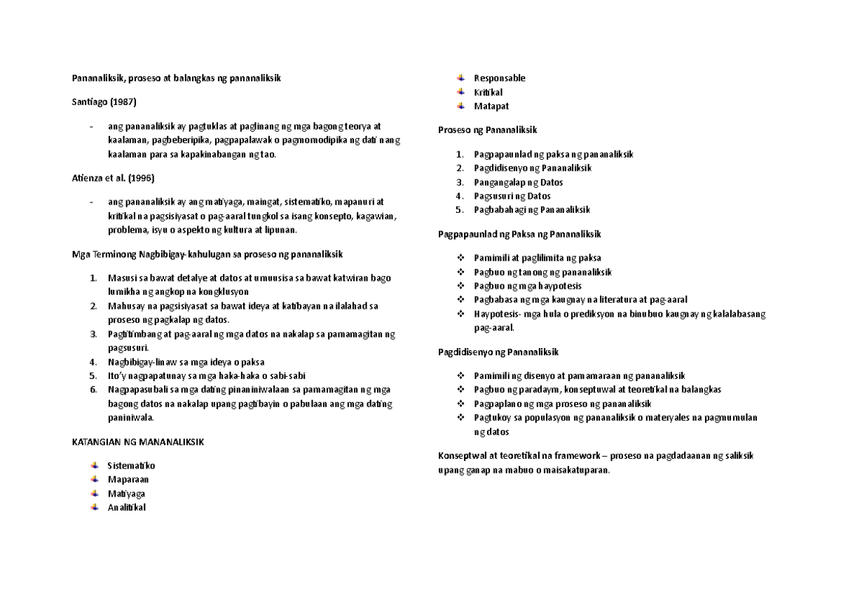 FPL-Pananaliksik q2 - Pananaliksik sa Filipino - Pananaliksik, proseso ...