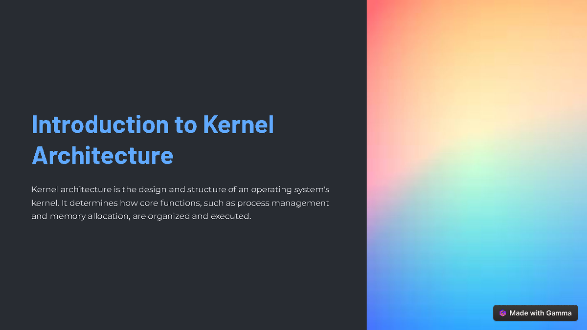 Introduction-to-Kernel-Architecture - Introduction to Kernel ...