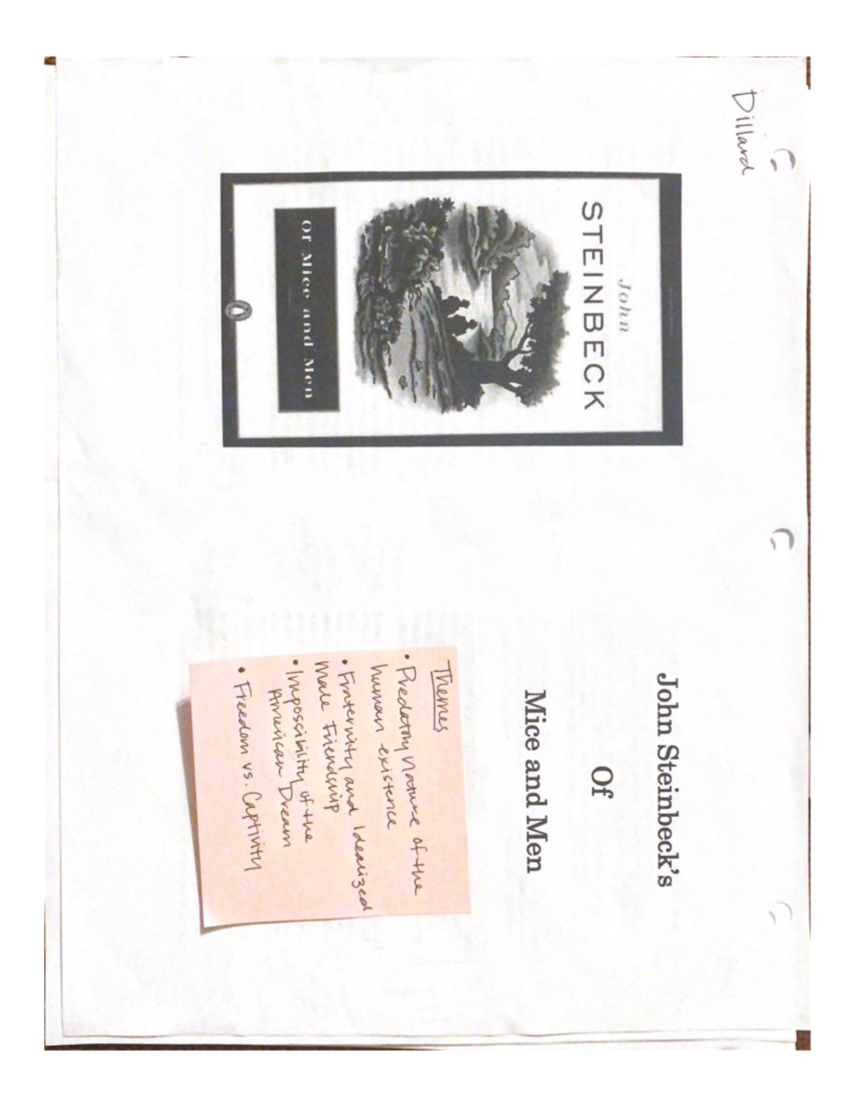 Of Mice And Men Chapter 1 Annotations - ESL 102 - Studocu