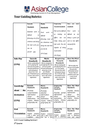 LGS Module 1st - Local guiding services - LOCAL GUIDING SERVICES I ...