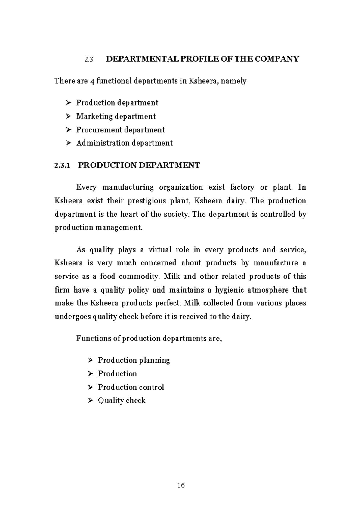 Departmental profile & product profile - 2 DEPARTMENTAL PROFILE OF THE ...