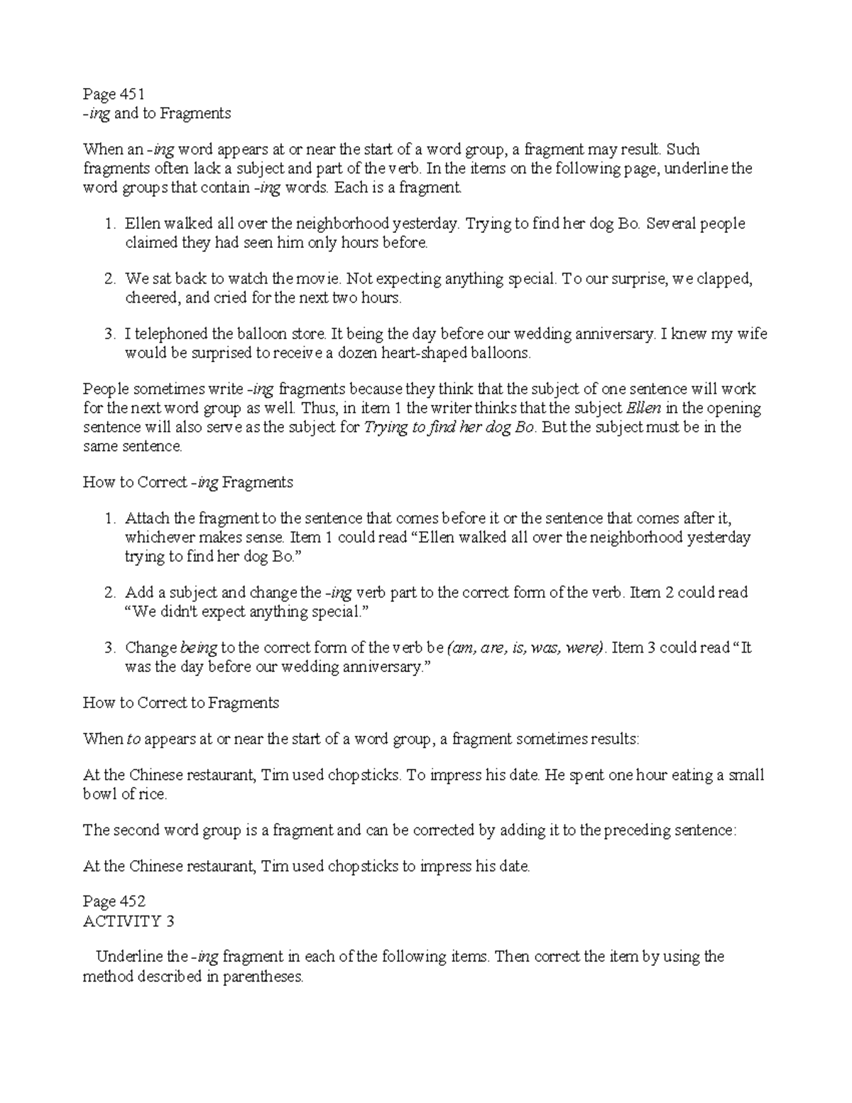 Fragments and How to Correct Them - Studocu