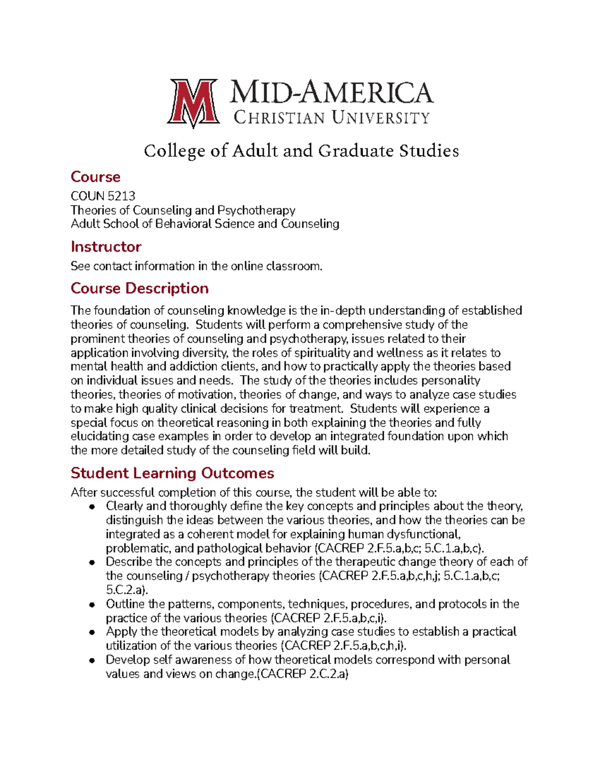 Syllabus 9-17-21 COUN 5213 - College of Adult and Graduate Studies ...