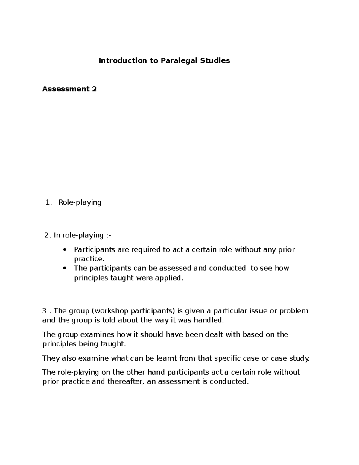 PAR1501 ASSESSMENT 2 - Introduction to Paralegal Studies Assessment 2 ...