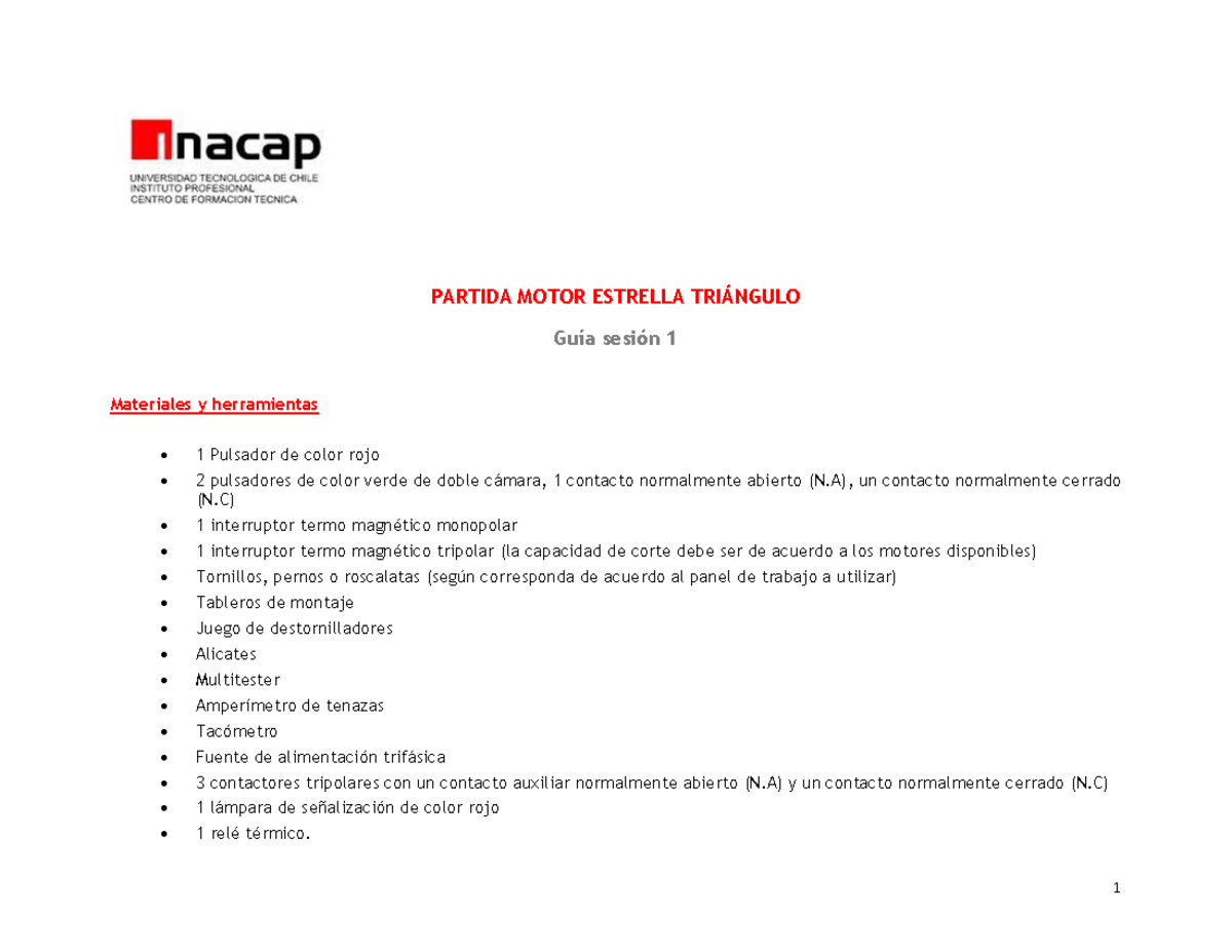 Partida motor estrella triangulo inacap - PARTIDA MOTOR ESTRELLA ...
