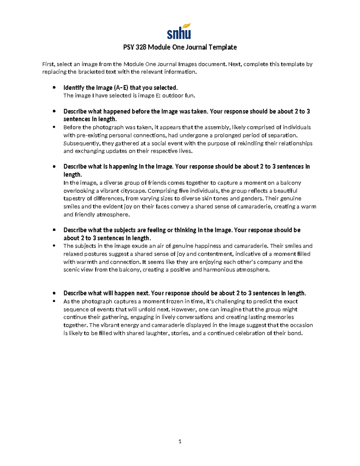 1-2 Activity Journal - PSY 328 Module One Journal Template First ...