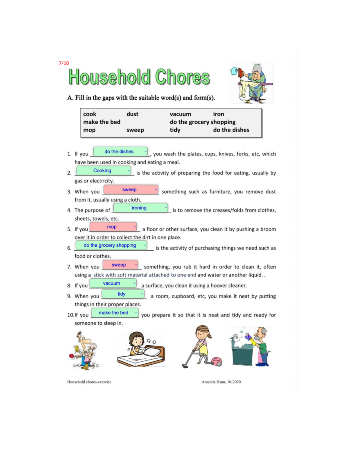 Household Chores - jjh - Mecánica de Fluidos - Studocu