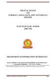 Formal Language And Automata Theory - JNTU - Studocu