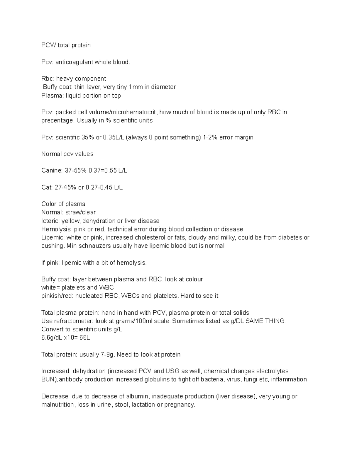 VLP PCV total protein - Learn how to do PCV and TP - PCV/ total protein ...