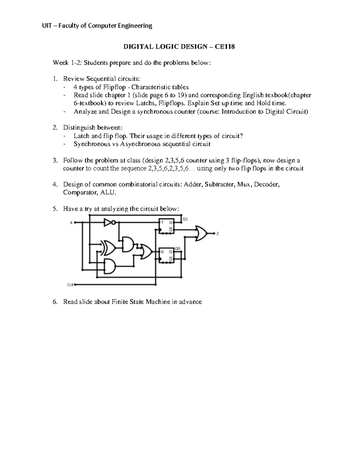 CE118 -Week 1-2 Notice - not - UIT – Faculty of Computer Engineering ...