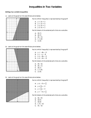 Systems of Equations and Inequalities - Studocu