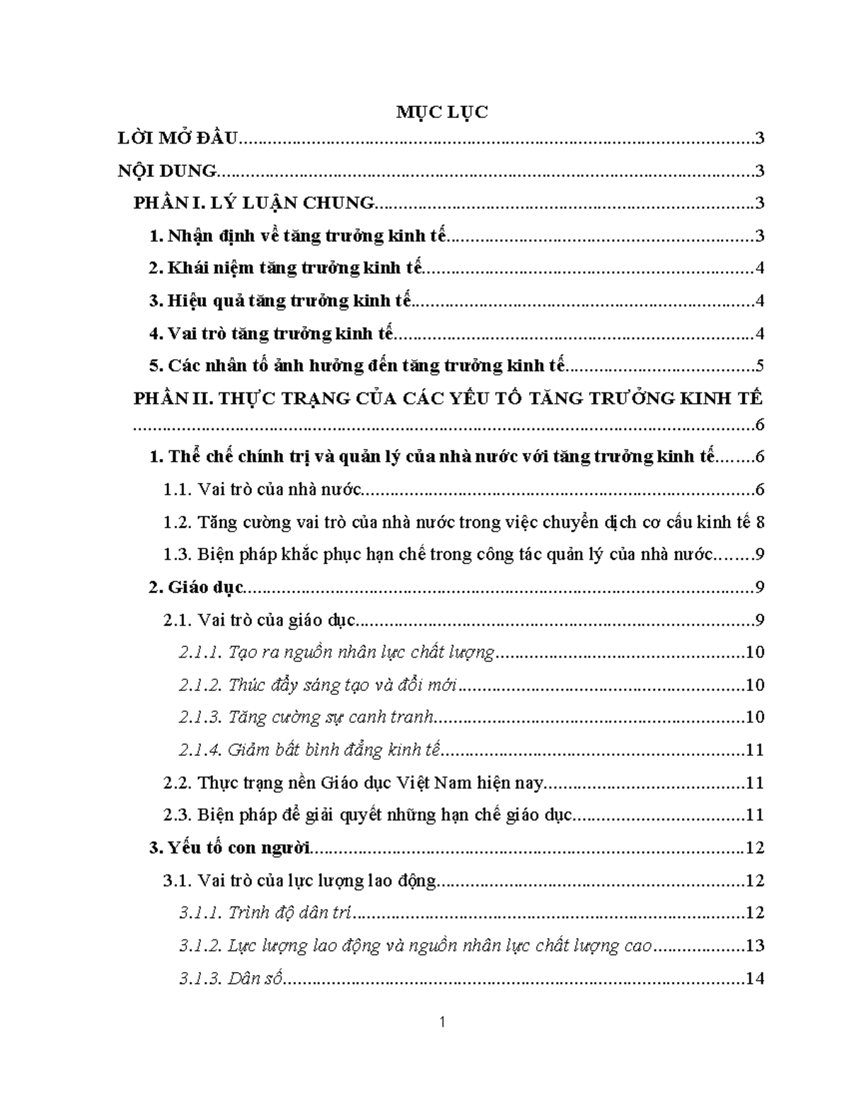 Tiểu-Luận-KTPT - Bsnsm - ####### MỤC LỤC LỜI MỞ - Studocu