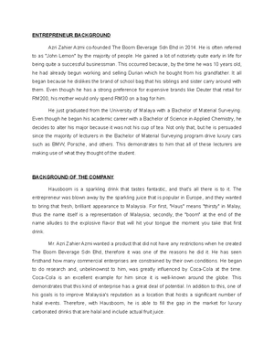 CASE Study 1 ZUS Coffee - CASE STUDY 1 STRATEGIC MARKETING (MKT646 ...