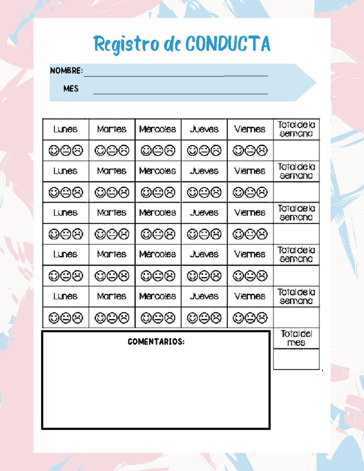 Registro de conducta - Formación Cívica y Ética - Registro de CONDUCTA ...