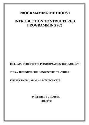 SAD-notes-K - FOR A DIPLOMA IN ICT MODULE 2 - MINISTRY OF EDUCATION ...