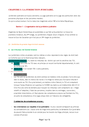 Organisation juridictionnelle - Qu’est-ce que juger? Pourquoi juger ...
