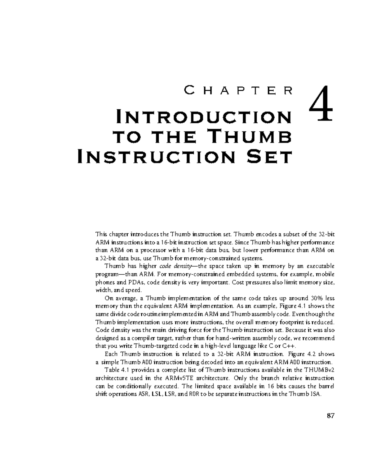 CO&ARM-Module-5 - ntg - C h a p t e r Introduction to the Thumb ...