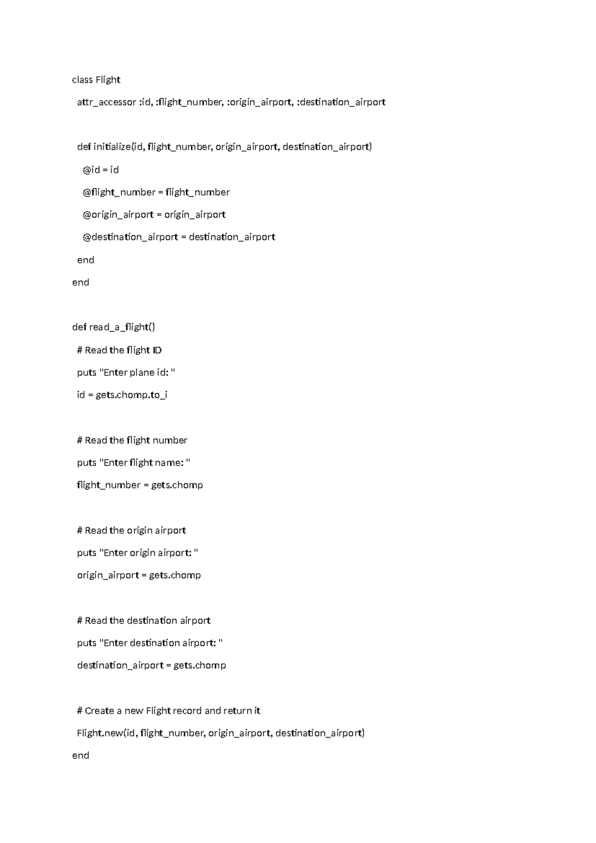 Test 1 corrected code ...