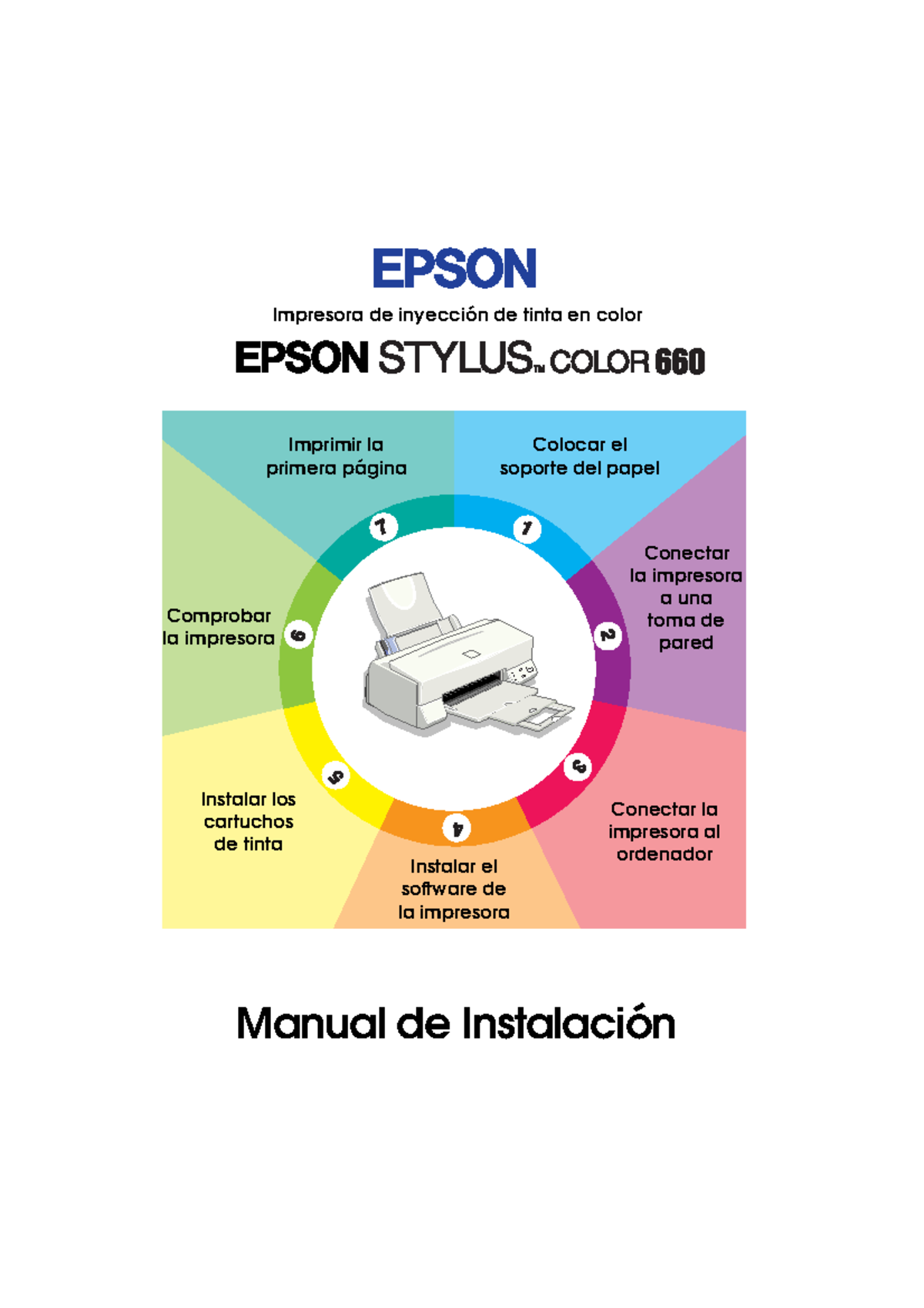 Manual Epson 660 - Impresora de inyección de tinta en color Colocar el ...