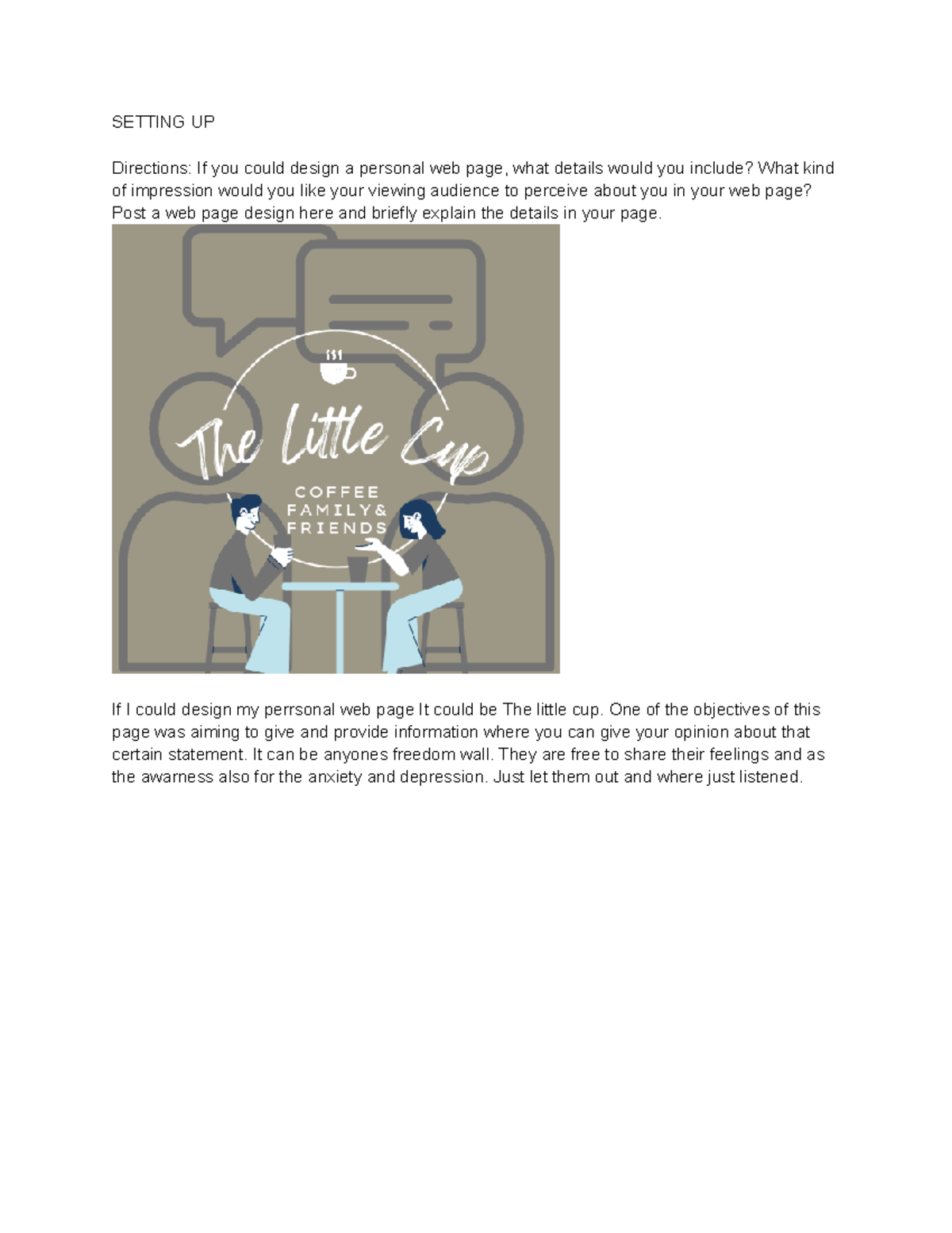 UNIT 7 Setting UP - Unit 7 activity - SETTING UP Directions: If you ...